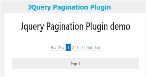 Jquery Pagination Plugin Skptricks