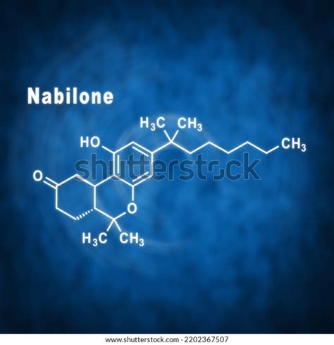 Nabilone Synthetic Cannabinoid Structural Chemical Formula Stock