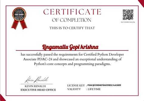 Gopi Krishna Lingamallu On Linkedin Pythondeveloper Pdac Certification Python Techjourney