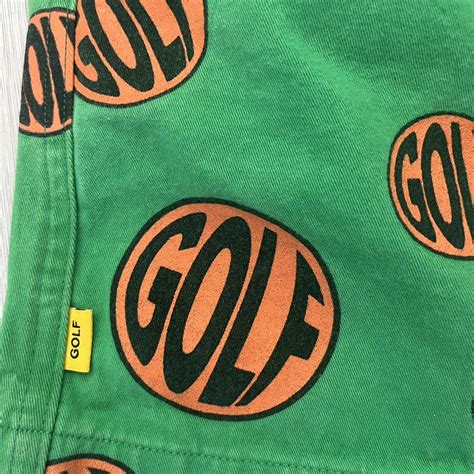 Golf Wang Green And Orange Circle Shorts Depop