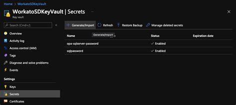 Configuring Microsoft Azure Key Vault For On Prem Agent Workato Docs