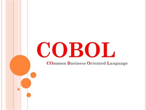 PPT Understanding COBOL A Legacy In Business Programming PowerPoint Presentation ID