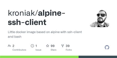 Github Kroniakalpine Ssh Client Little Docker Image Based On Alpine With Ssh Client And Bash