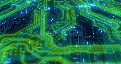 Circuit Board 3d Light Design And Pattern Of Futuristic Cyber Security