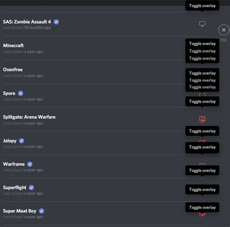 Toggling Overlay On Game Activity Keeps Toggle Overlay Box Open Discord