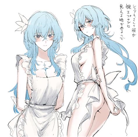 Sbs Shorekeeper Wuthering Waves Wuthering Waves Highres Girl Apron Arms Behind Back