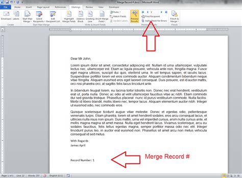 Word Merge Record Rule Mail Merge VBA And VB Net Tutorials
