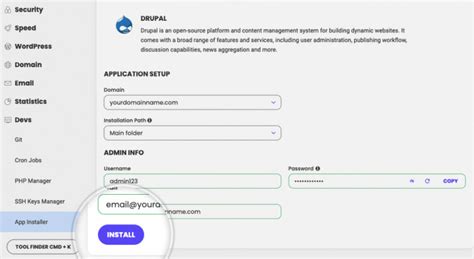 Install Drupal Via App Manager Siteground Tutorials