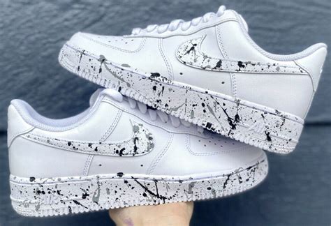 Black And Gray Air Force 1 Custom Daniel Customs