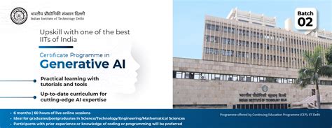 Iit Delhi Certificate Programme In Generative Ai
