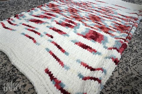 How To Make A Loop Yarn Blanket Cutesy Crafts