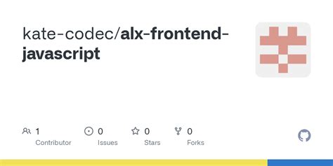 GitHub Kate Codec Alx Frontend Javascript