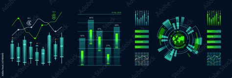 Infographic Dashboard Template With Charts Diagrams Elements Statistics Information Panel UI