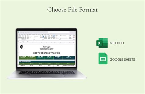 Body Progress Tracker Template In Excel Google Sheets Download Template Net