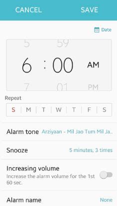 How To Set Alarm Clock Android Phone Snooze Repeat Time