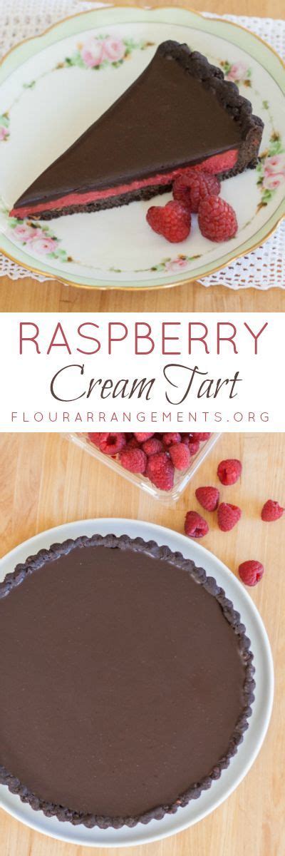 Raspberry Cream Tart Recipe Tart Recipes Desserts Baking