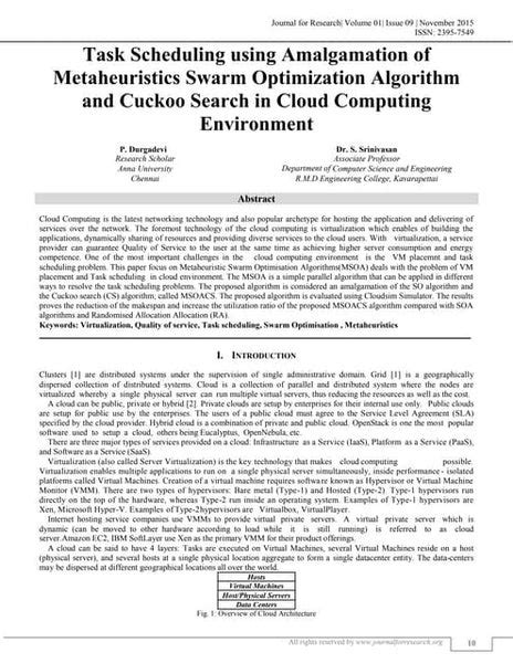Application Of Selective Algorithm For Effective Resource Provisioning In Cloud Computing