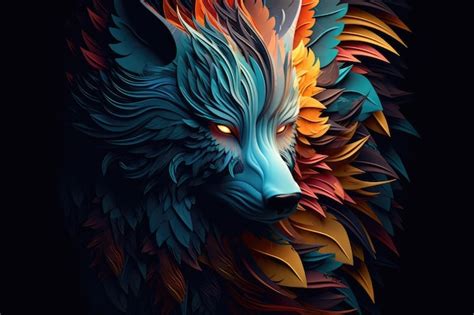 Premium Ai Image Wild Wolf