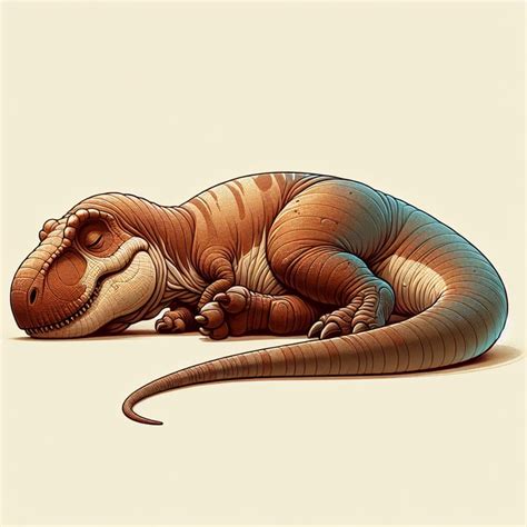 Realistic Sleeping Adorable T Rex Ai Art Generator Easy Peasyai