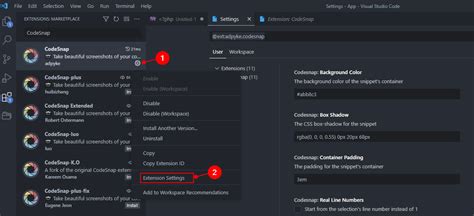 Une Extension Vs Code Pour Faire Des Screenshots De Votre Code Dév Web Shevarezo`blog