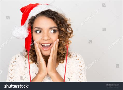 Oh My Beautiful African Woman Cupping Her Face With A Surprised