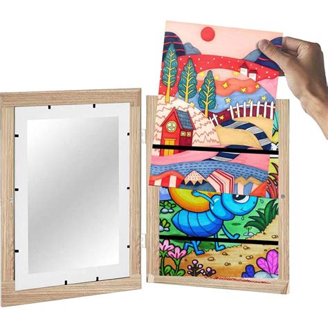 إطارات فنية للأطفال إطار مغناطيسي مفتوح من الأمام يمكن تغييره للأطفال