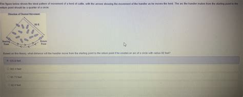 Solved The Figure Below Shows The Ideal Pattern Of Movement Of A Herd