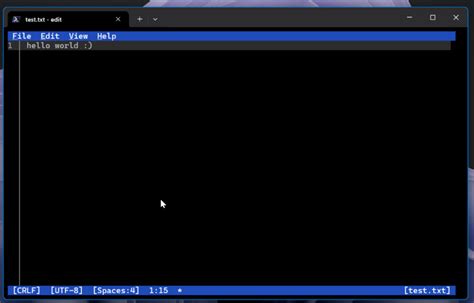 microsoft has announced edit an open source console text editor for
