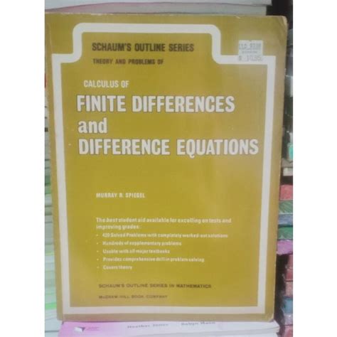 Jual Calculus Of Finite Differences And Differences Equations Shopee Indonesia