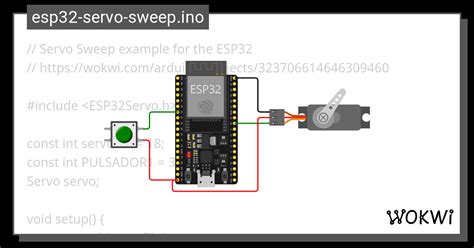 Esp32 Servo Pulsador Wokwi Esp32 Stm32 Arduino Simulator