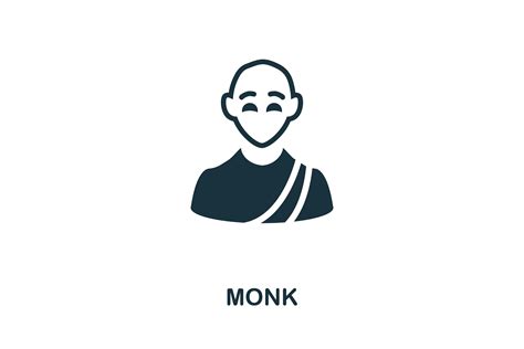 Monk Icon Graphic By Aimagenarium · Creative Fabrica
