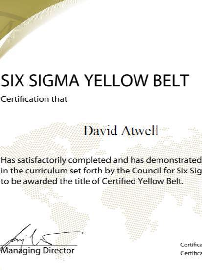 Kicked Off The New Year By Passing My Exam For The Six Sigma Yellow Belt Certification Should