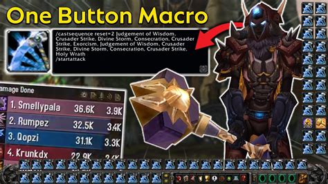 One Button Macro For Paladin Actually Works Kinda Youtube