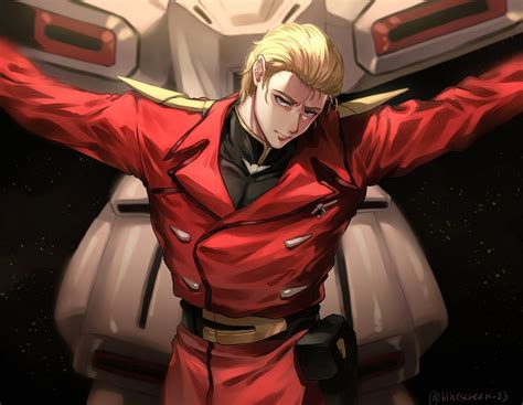 Char Aznable And Alpha Azieru Gundam And 1 More Drawn By Bluescreen