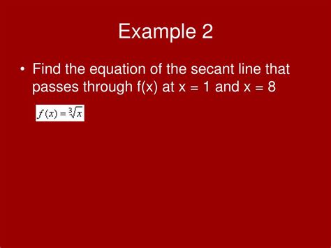 PPT Secant Lines PowerPoint Presentation Free Download ID