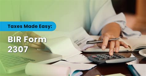 Taxes Made Easy BIR Form 2307 Beppo
