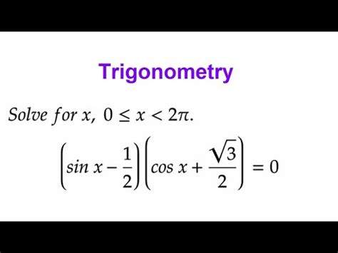 Solving Trigonometric Equations Problems And Solutions