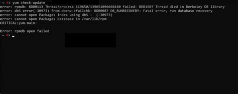 Solución A Error De Yum Rpmdb Open Failed Nksistemas
