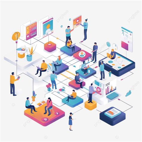 창의적인 팀워크 아이소메트릭 디자인 브레인스토밍 사업 협동 png 일러스트 및 이미지 에 대한 무료 다운로드 pngtree