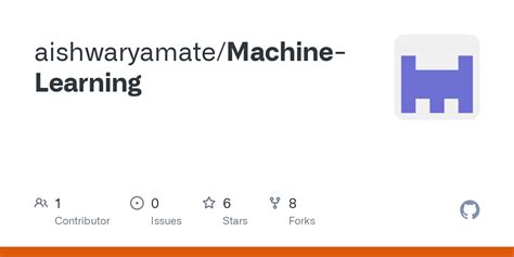 GitHub Aishwaryamate Machine Learning