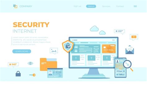 Premium Vector Internet Security Users Personal Data Protection Safety Confidentiality Safe
