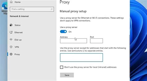 How To Set Proxy In Windows 11