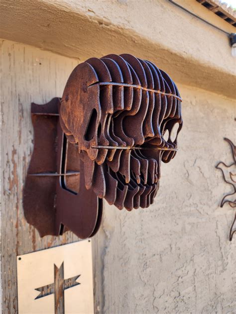3d Skull Metal Art Dxf File Digital Download File S Only Plasma Or Laser Cutting Files Cnc