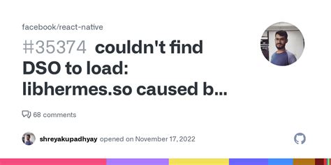 Couldnt Find Dso To Load Libhermesso Caused By Dlopen Failed