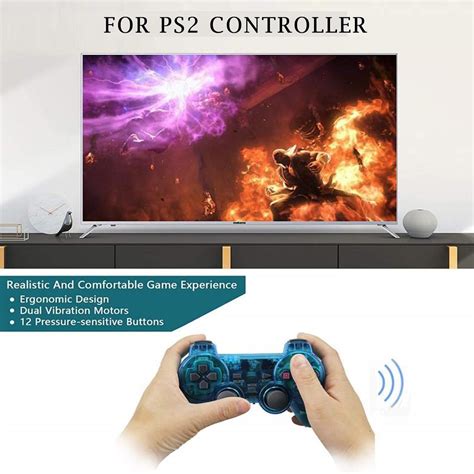 Jinhoabf Wireless Controller For Ps2 Built In Dual