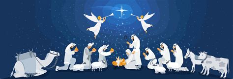 오 거룩한 밤이여 탄생 장면 그리스도의 탄생 크리스마스 밤 세 명의 현자 목자 성탄화에 대한 스톡 벡터 아트 및 기타 이미지 Istock