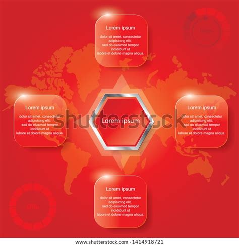Four Step Diagram Vector Illustration Stock Vector Royalty Free Shutterstock