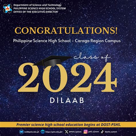 𝗛𝗔𝗧𝗦 𝗢𝗙𝗙 𝗧𝗢 𝗬𝗢𝗨 𝗗𝗘𝗔𝗥 𝗚𝗥𝗔𝗗𝗨𝗔𝗧𝗘𝗦 — Philippine Science High School System 𝗛𝗔𝗧𝗦 𝗢𝗙𝗙 𝗧𝗢 𝗬𝗢𝗨 𝗗𝗘𝗔𝗥 𝗚𝗥𝗔𝗗𝗨𝗔𝗧𝗘𝗦 — Philippine Science High School System