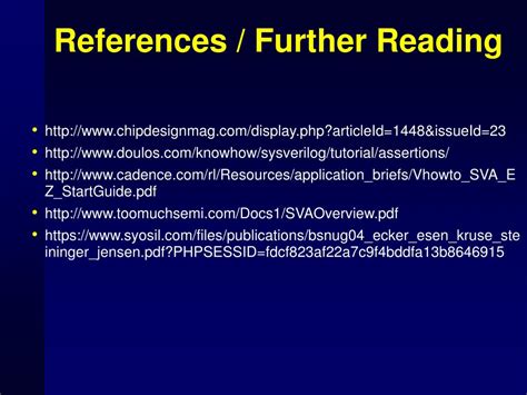 Ppt Introduction To System Verilog Assertions Powerpoint Presentation Id 1221441
