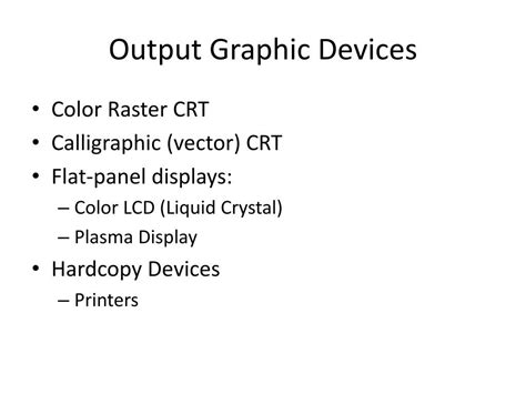 PPT Input Output Devices Display Devices PowerPoint Presentation ID